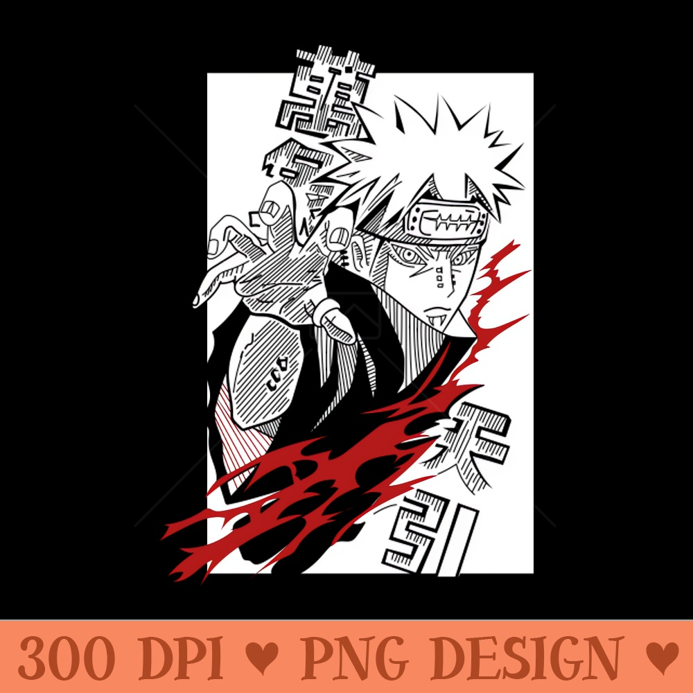 pain akatsuki Anime Fanart - High Resolution PNG Designs - Inspire Uplift