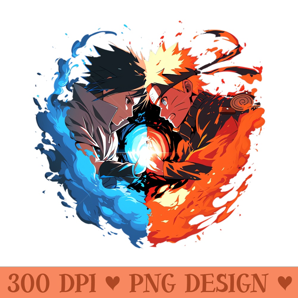 sasuke and naruto - Sublimation backgrounds PNG | Inspire Uplift