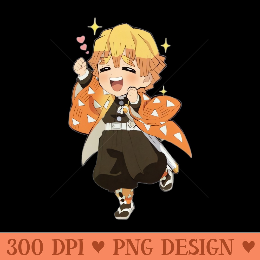 Kawaii Zenitsu From Demon Slayer - Transparent PNG download | Inspire ...