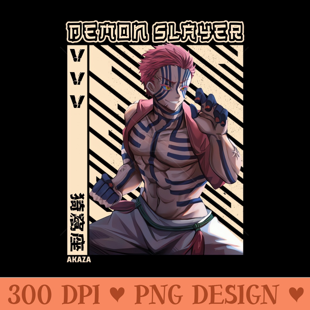 Akaza Demon Slayer - PNG Clipart Download - Inspire Uplift