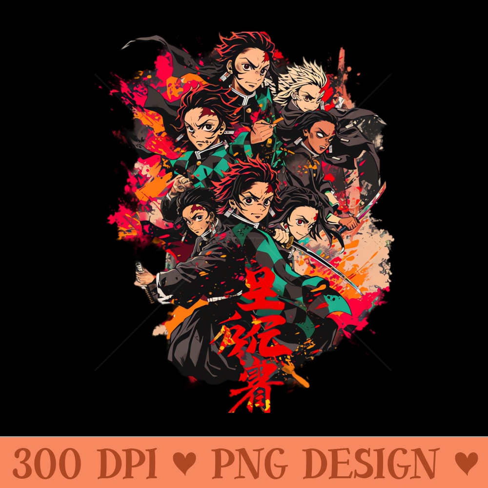 Demon Slayer Charming Characters - Download PNG images | Inspire Uplift