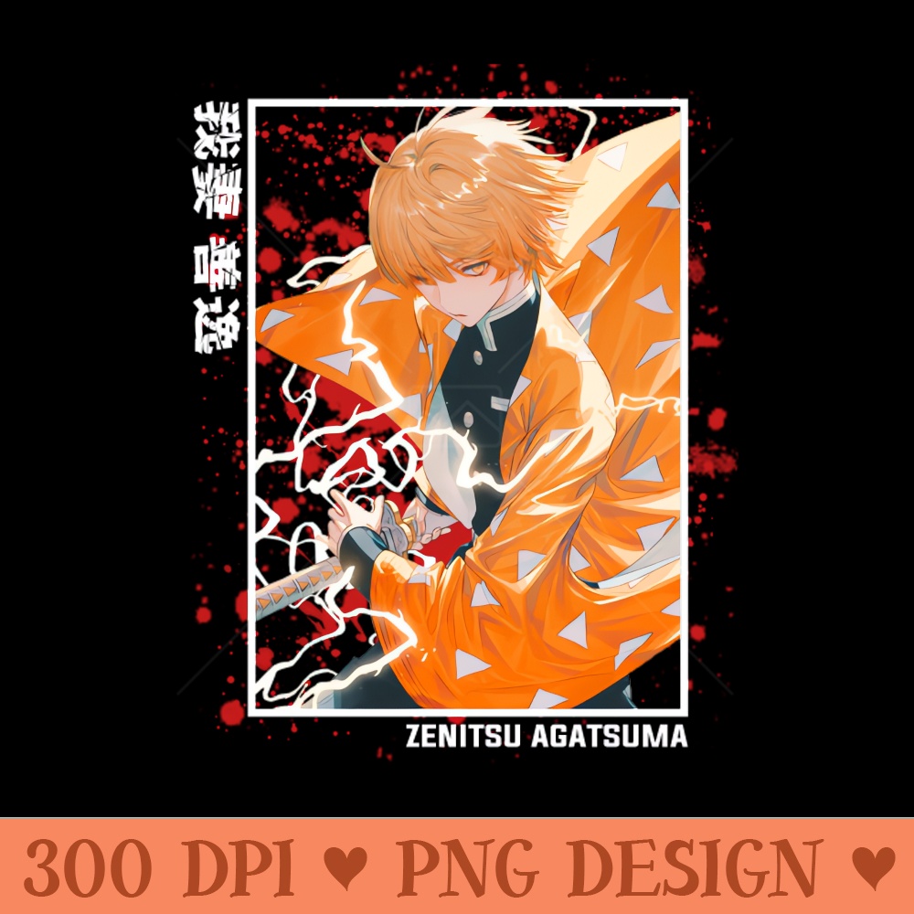Zenitsu Agatsuma Demon Slayer - Transparent PNG download | Inspire Uplift