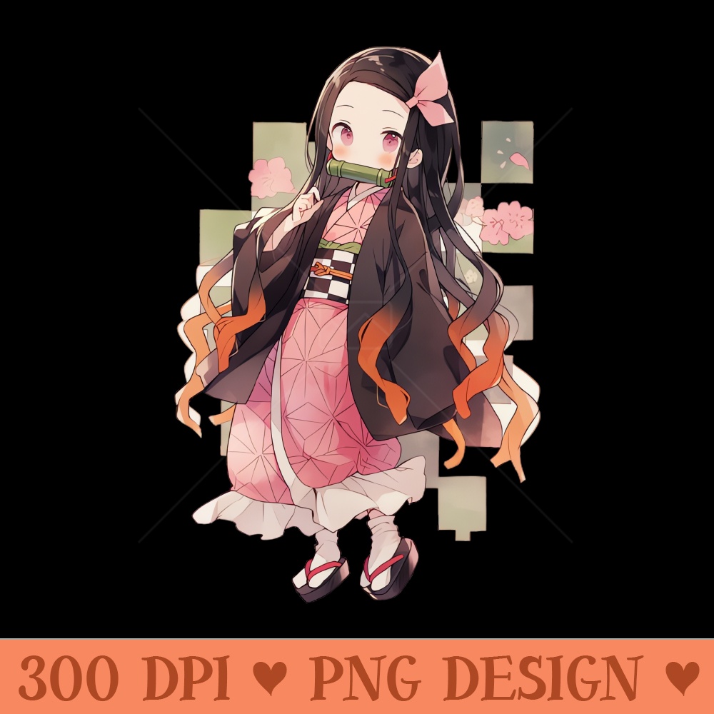 Mini Nezuko - Sublimation backgrounds PNG | Inspire Uplift