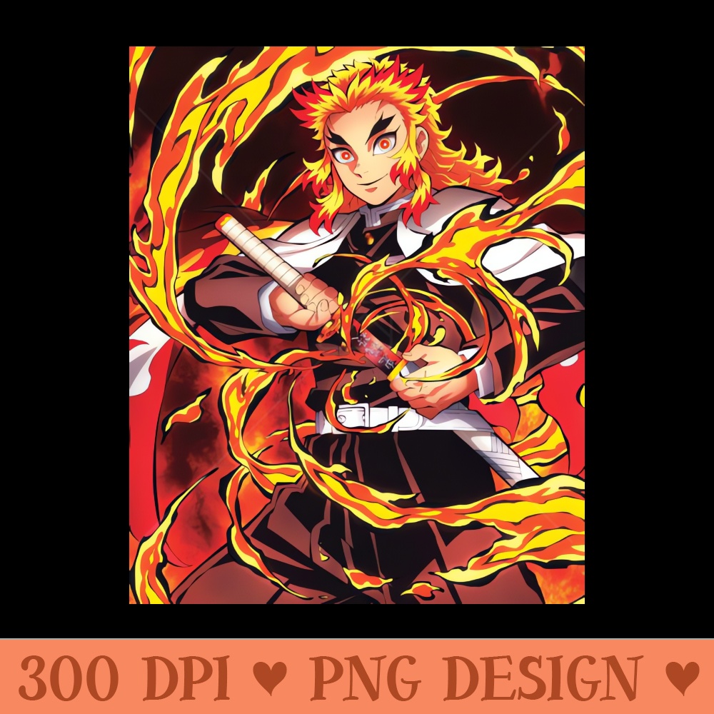 KYOJURO RENGOKU MERCH VTG - Transparent PNG download | Inspire Uplift