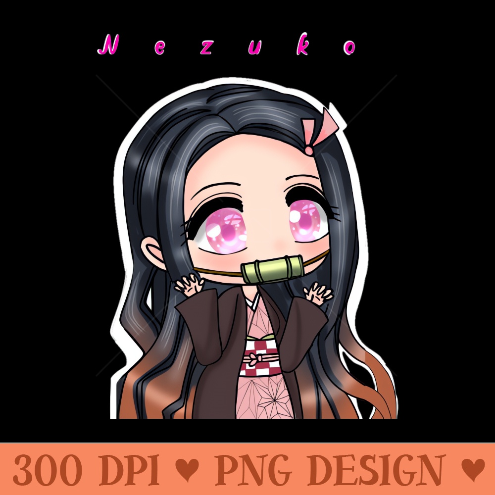 Nezuko kamado chibi cute - Printable PNG Images | Inspire Uplift
