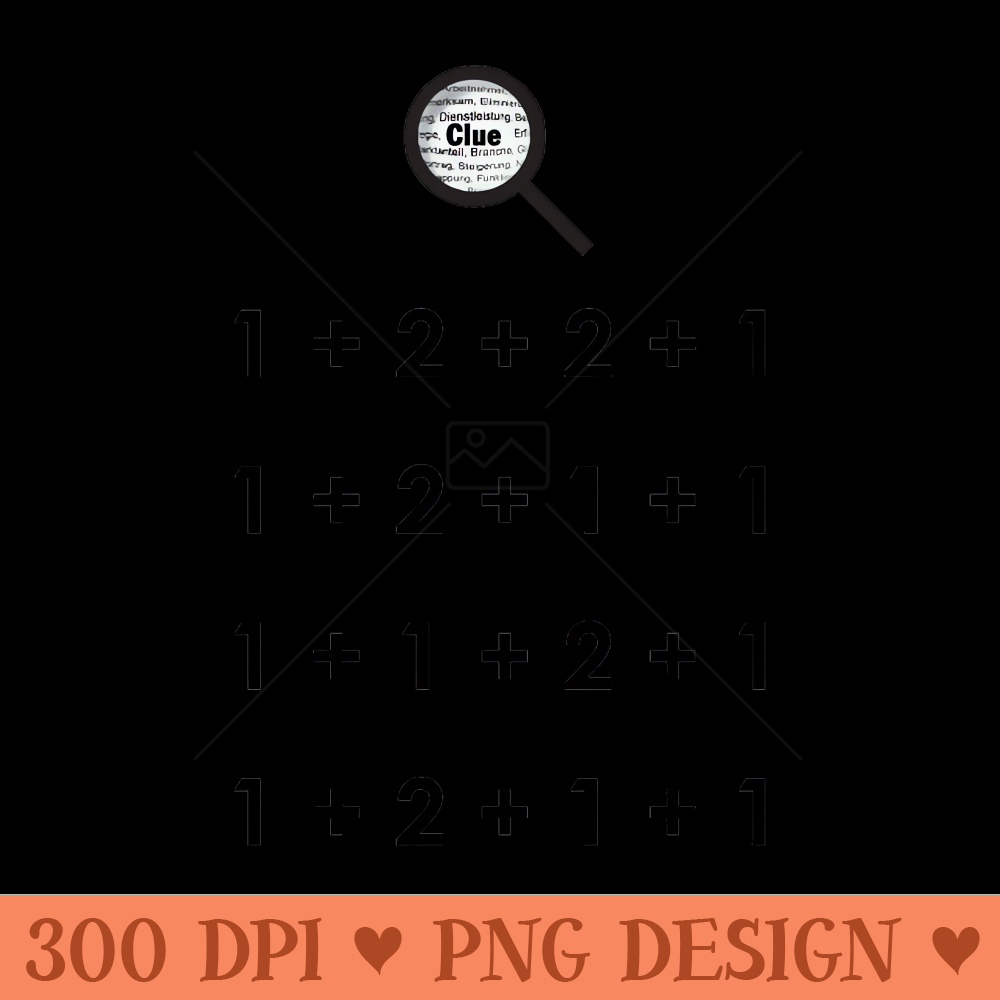A Clue Number - Sublimation printables PNG download | Inspire Uplift
