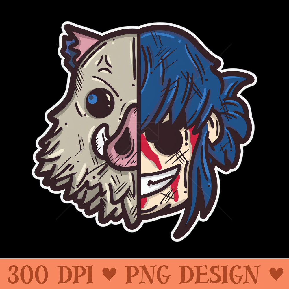 ChunkieCheeks Demon Slayer Inosuke - PNG Clipart Download | Inspire Uplift