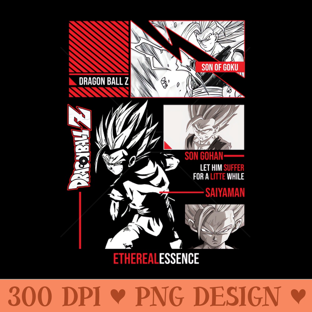 Son Gohan Dragon Ball Z - PNG design assets | Inspire Uplift
