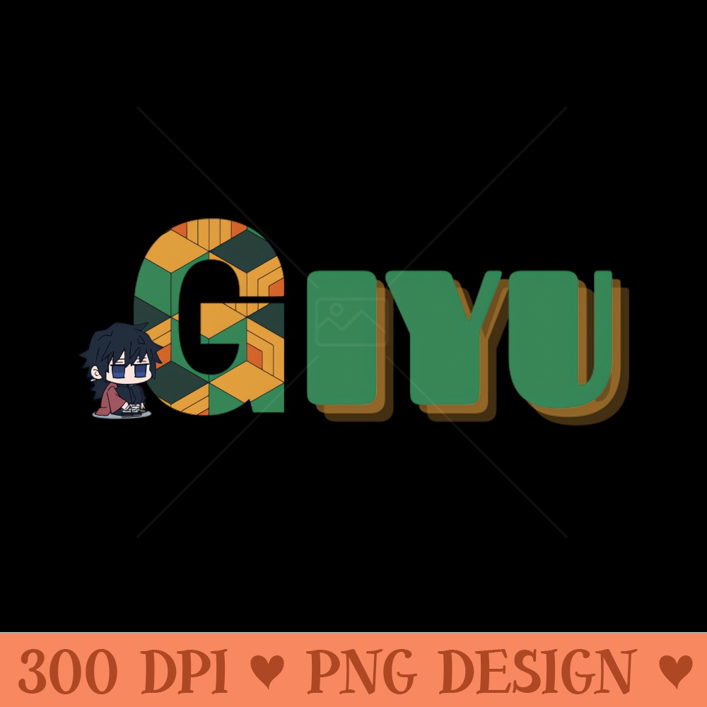 Demon Slayer Giyu Tomioka hmmm huh - PNG design downloads | Inspire Uplift