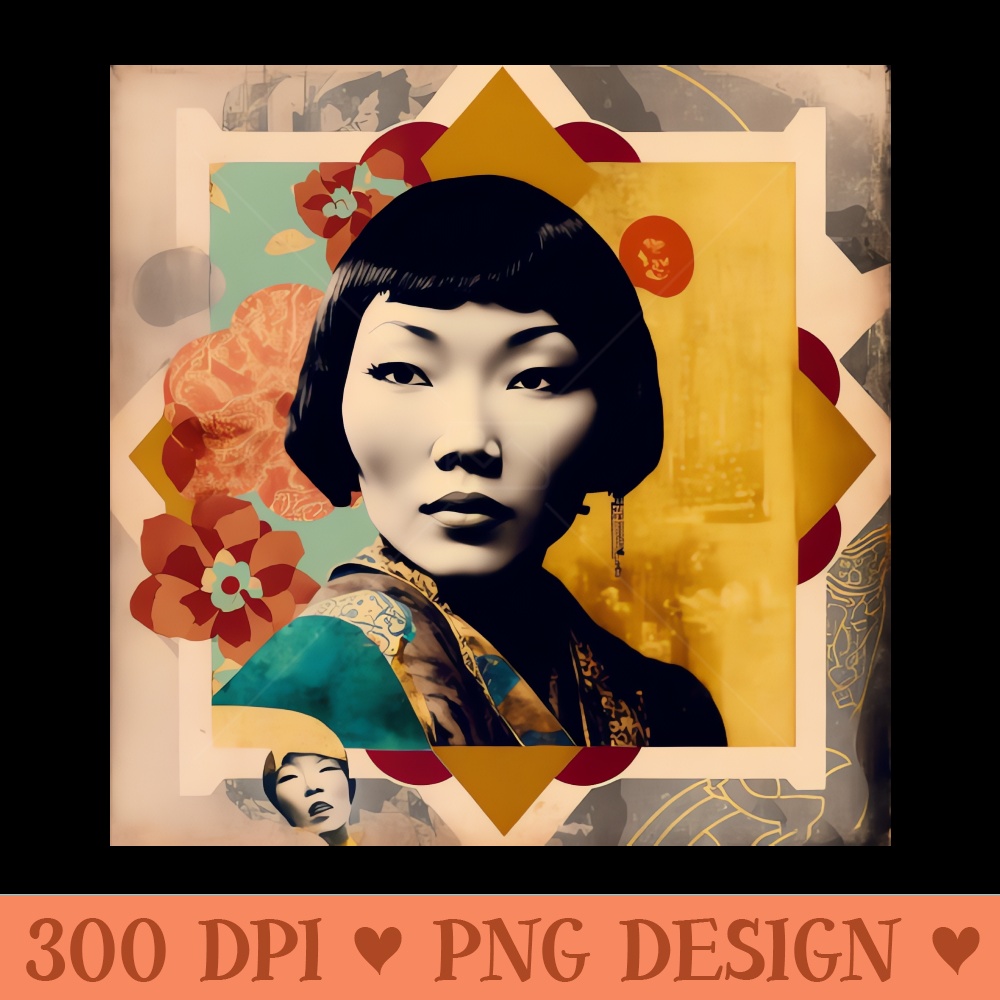 Anna May Wong - Modern PNG designs | Inspire Uplift