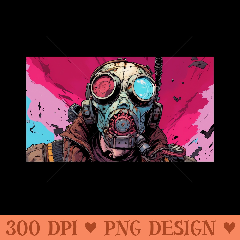 Post Apocalyptic Psycho Survivor - PNG Templates Download | Inspire Uplift
