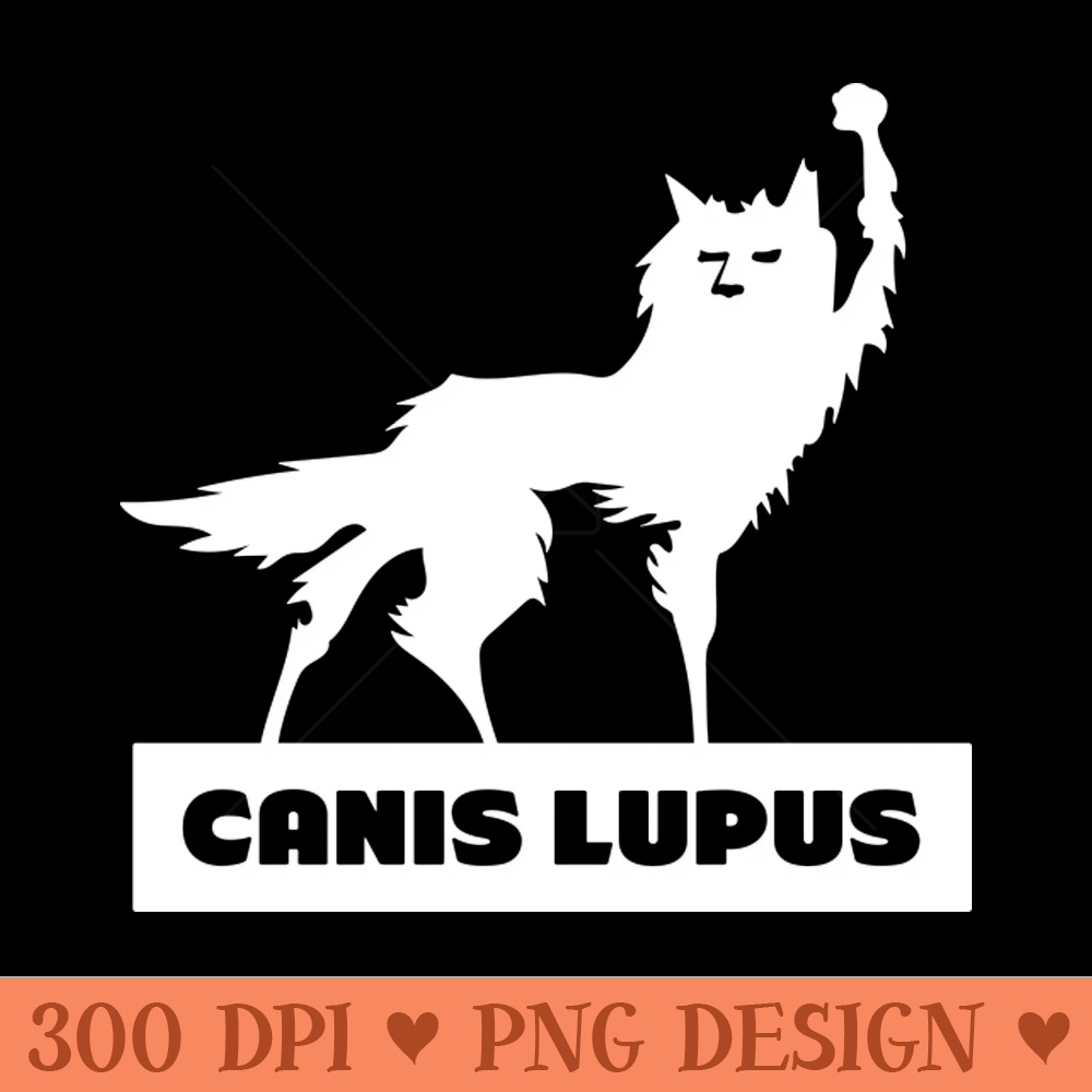 Fantastic Mr Fox Wolf Canis Lupus - Digital PNG Artwork | Inspire Uplift