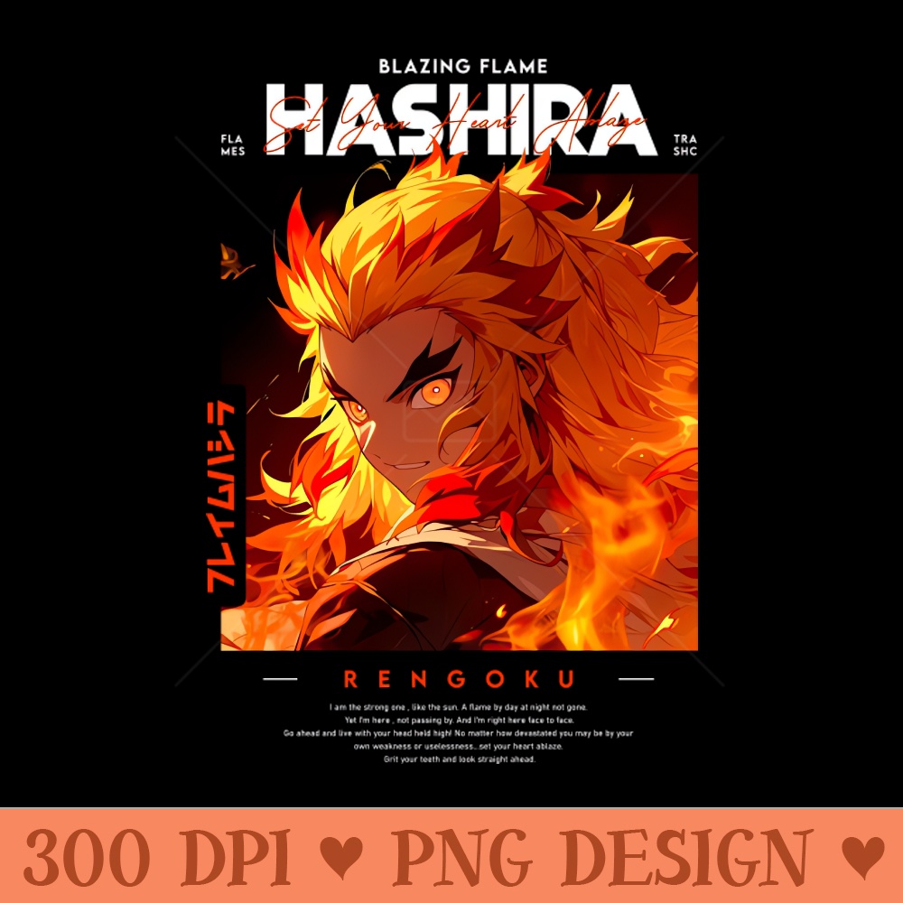 Flame Hashira Demon Slayer - PNG Clipart Download - Inspire Uplift
