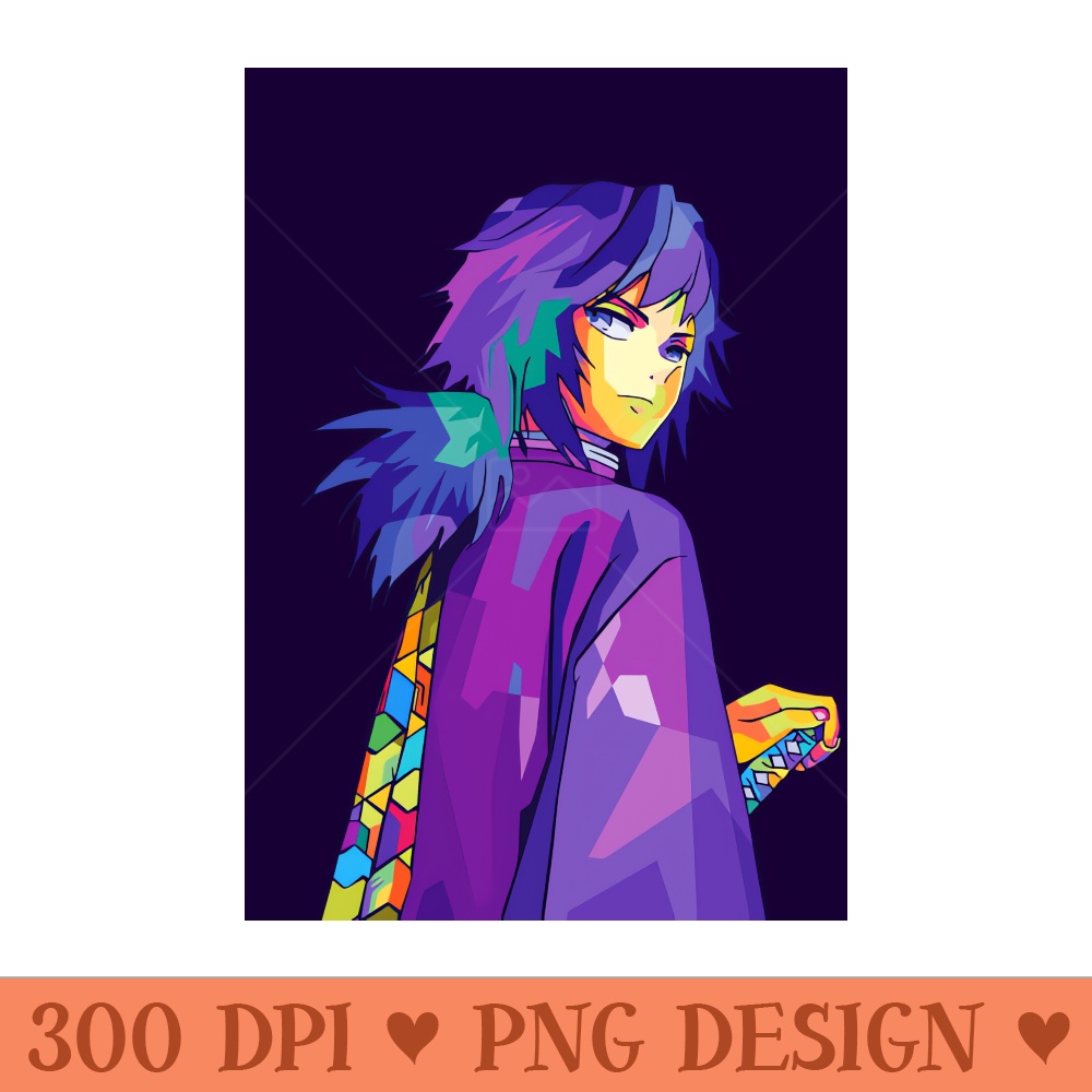 Giyu Tomioka Pop Art - Transparent PNG download | Inspire Uplift