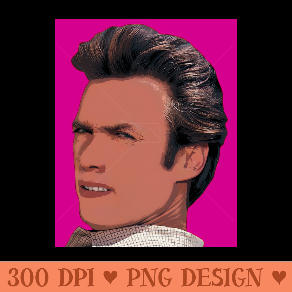 Clint Eastwood - High Resolution PNG Designs - Inspire Uplift