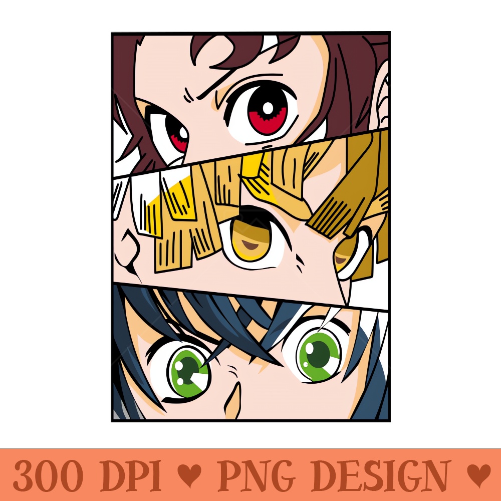 Demon Slayer Trio Tanjiro, Zenitsu and Inosuke - Transparent | Inspire ...