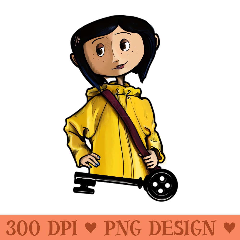 Coraline - Digital PNG Artwork | Inspire Uplift