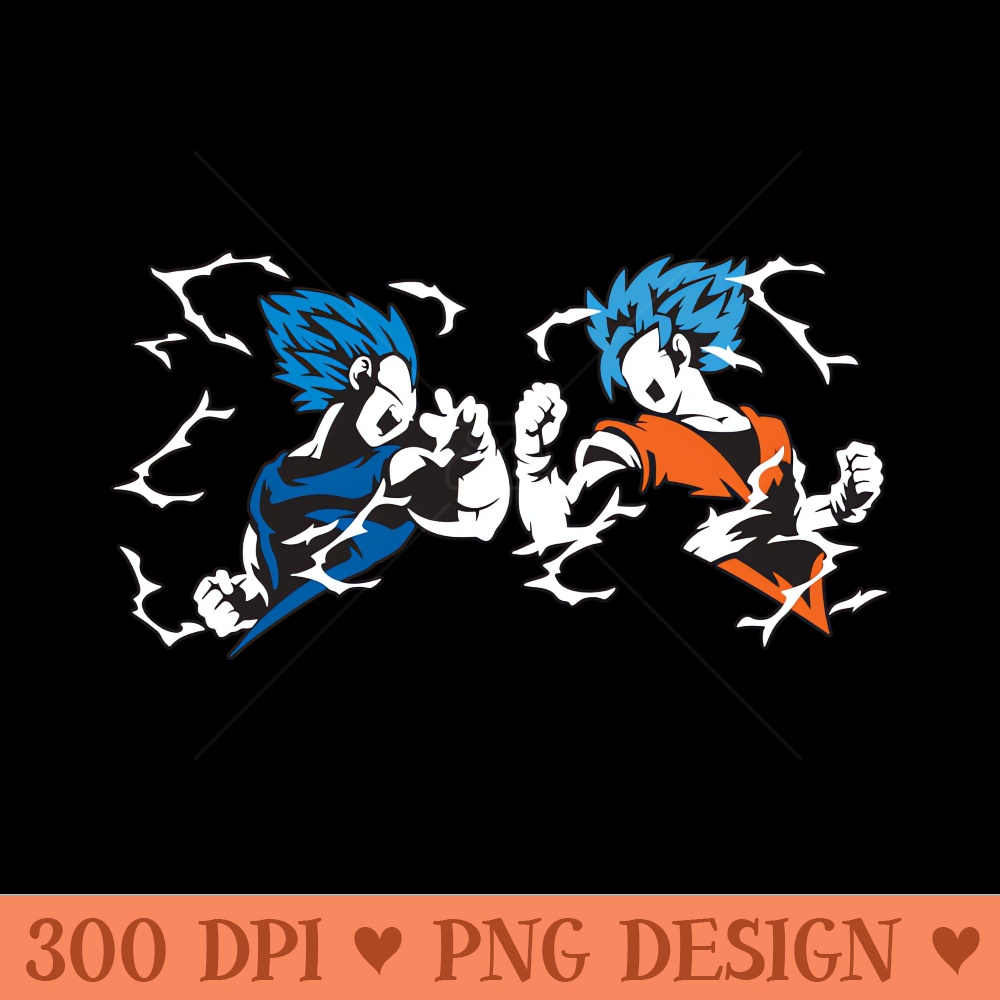Dragon Ball Goku vs Vegeta - Modern PNG designs | Inspire Uplift