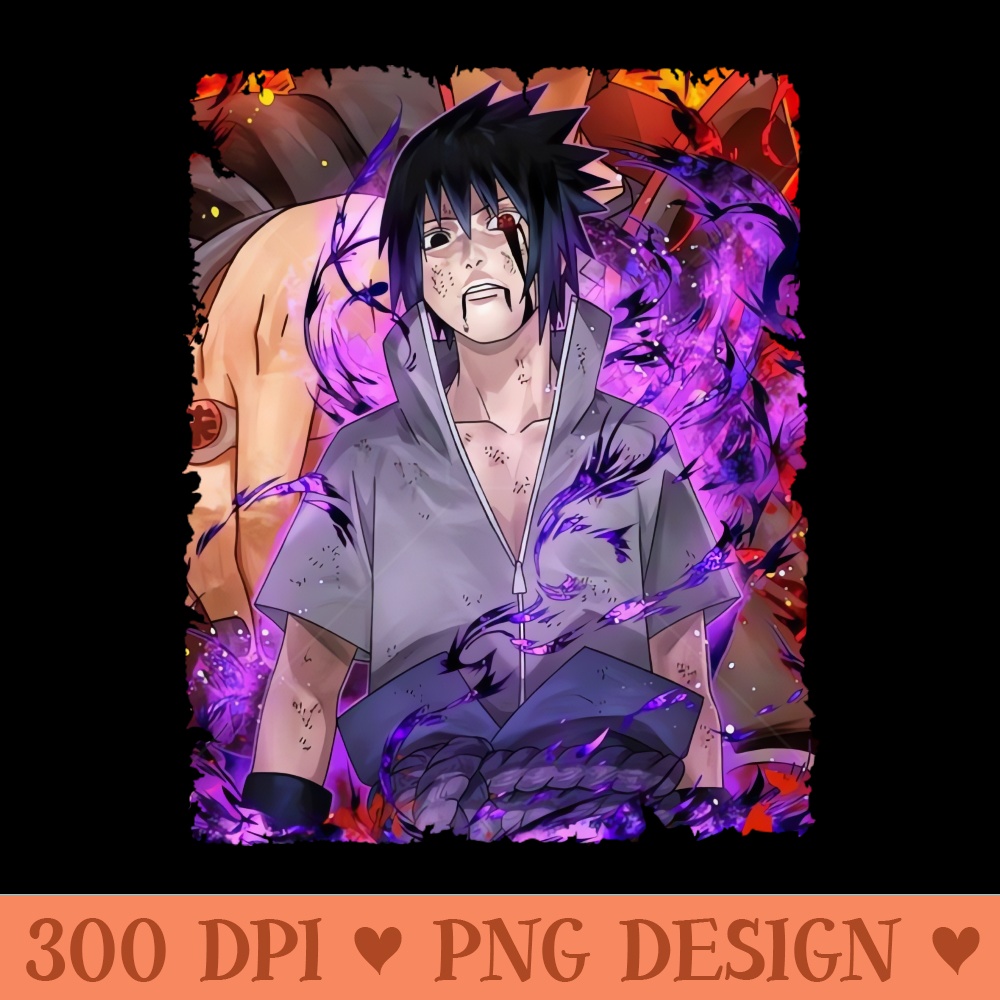 SASUKE UCHIHA MERCH VTG - Modern PNG designs | Inspire Uplift