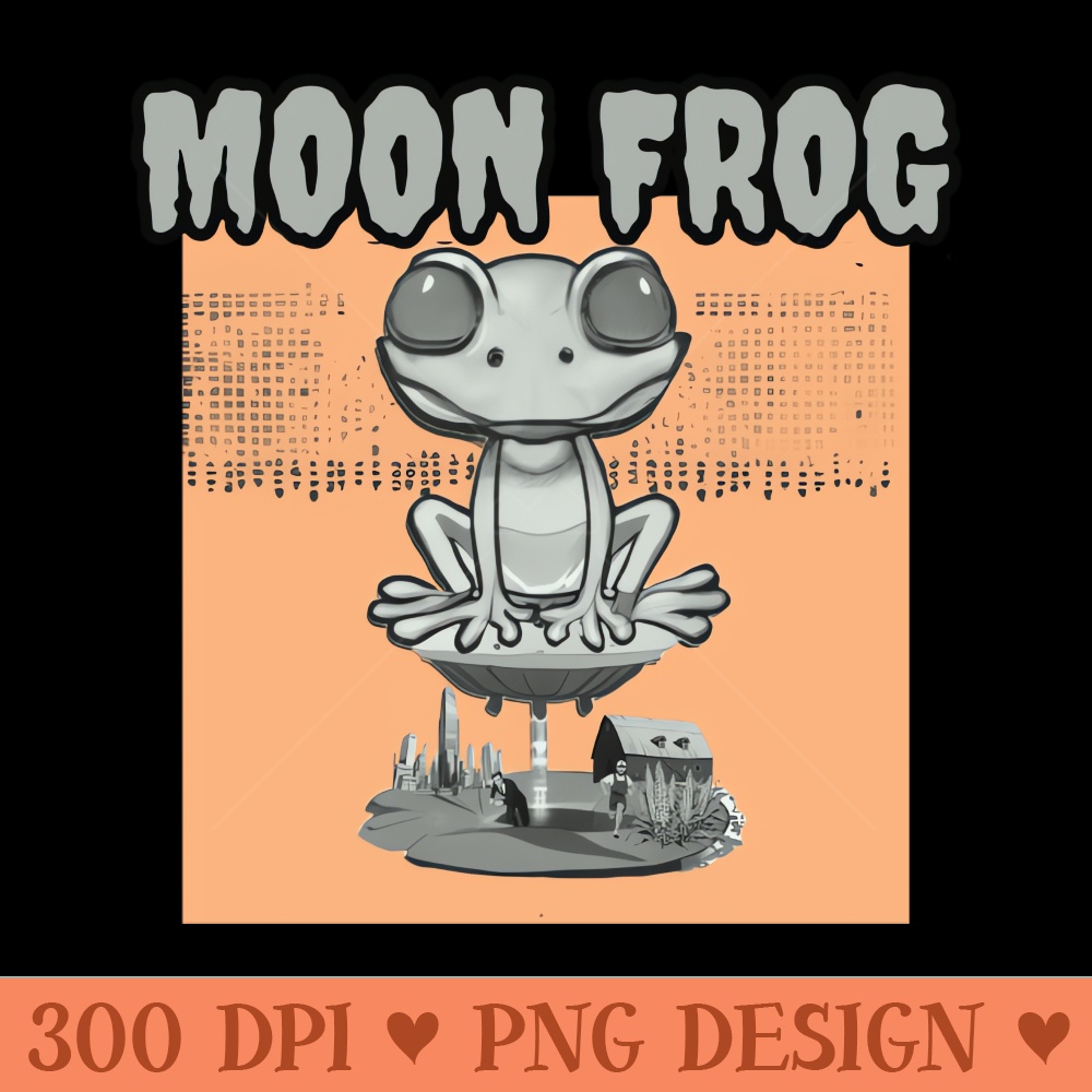 MOON FROG nuclear sunset - High Resolution PNG Designs | Inspire Uplift