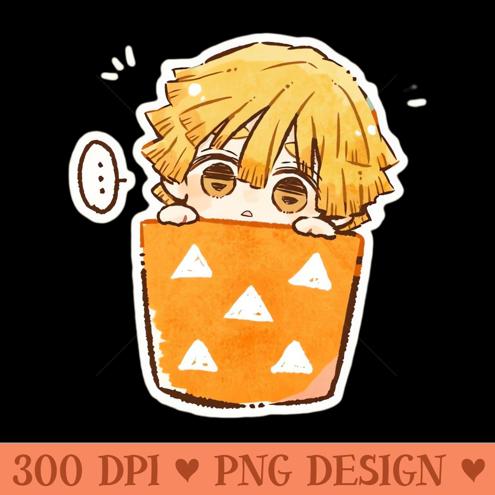 Chibi Zenitsu from Demon Slayer - PNG Graphics Download | Inspire Uplift