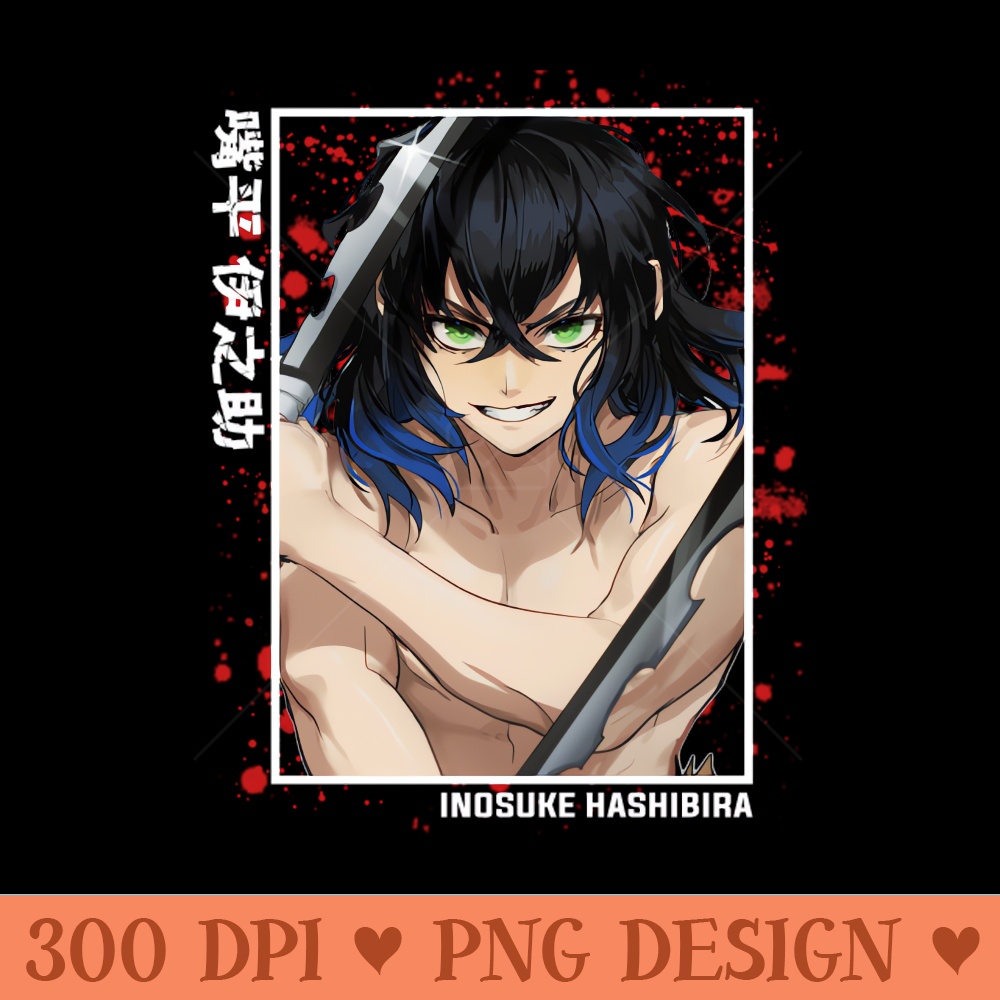 Inosuke Hashibira Demon Slayer - PNG Download - Inspire Uplift