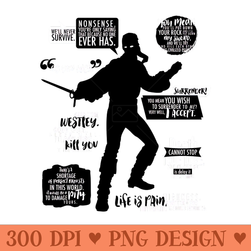 Princess Bride Westley - Trendy PNG Designs | Inspire Uplift