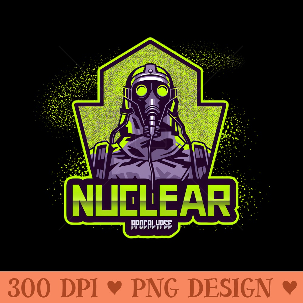Nuclear Apocalypse Gamer - Unique PNG Artwork | Inspire Uplift