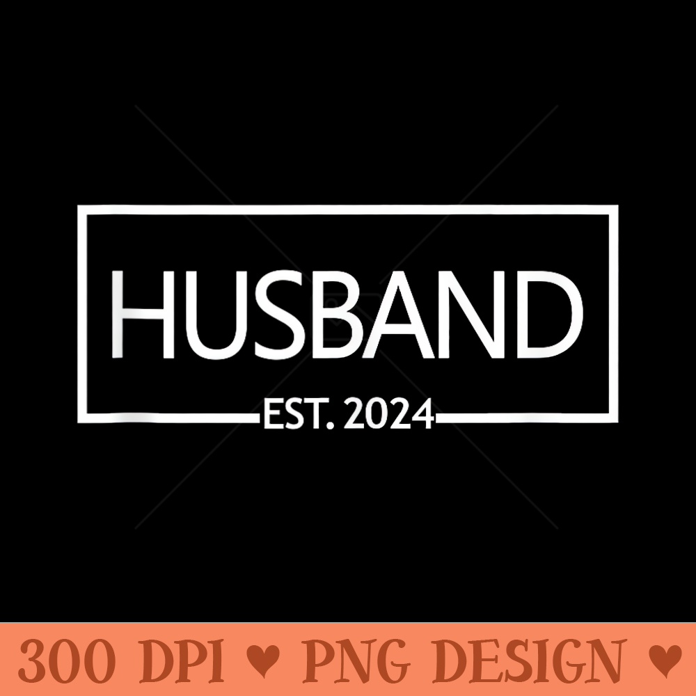 Husband Est. 2024 Married Couple Matching Wedding Husband - | Inspire ...