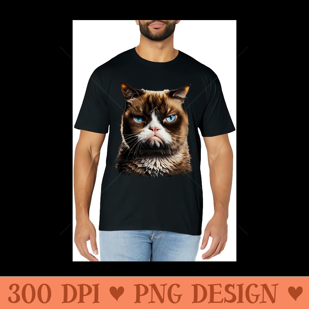 Grumpy Face Funny Cat Graphic for Girls - Sublimation templa | Inspire ...