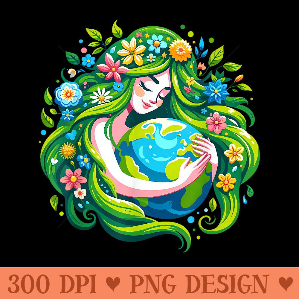 Green Goddess Earth Day Save Our Planet Women Girl - Sublima | Inspire ...