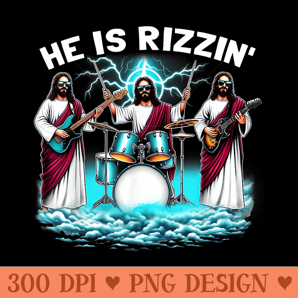 He Is Rizzin' Jesus Has Rizzen Funny Christian Band Easter - | Inspire ...