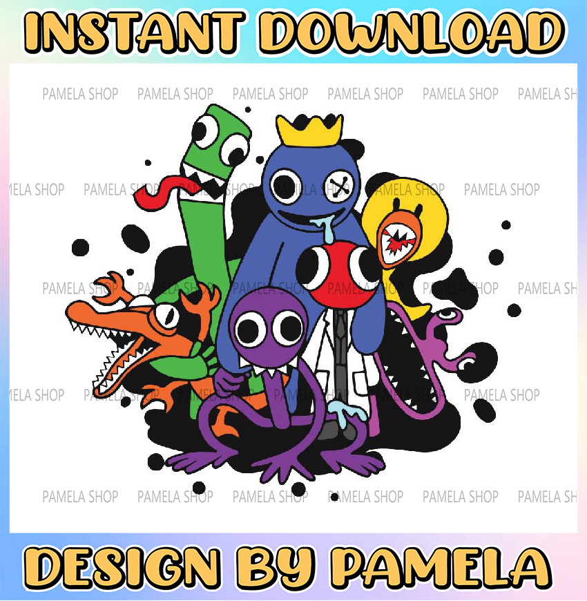 Rainbow Friends Svg image Birthday Png, Rainbow friends Png, | Inspire ...