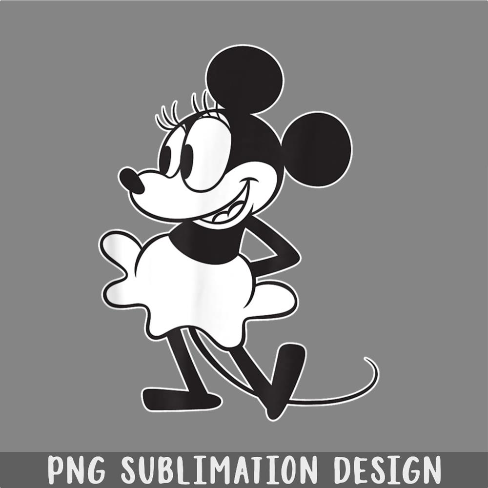 Disney Vintage Minnie Mouse Design PNG. Instant Download | Inspire Uplift