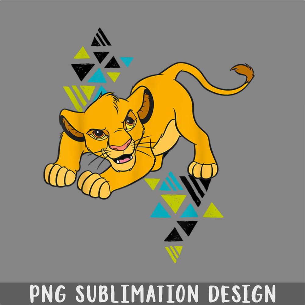 Disney The Lion King Young Simba In Action 90s Retro TShirt - Inspire ...