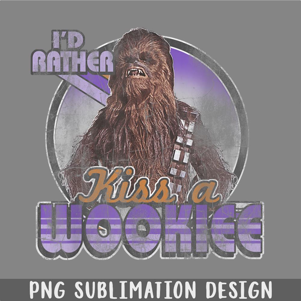 Star Wars Chewbacca Kiss A Wookiee Graphic Design PNG. Insta | Inspire ...