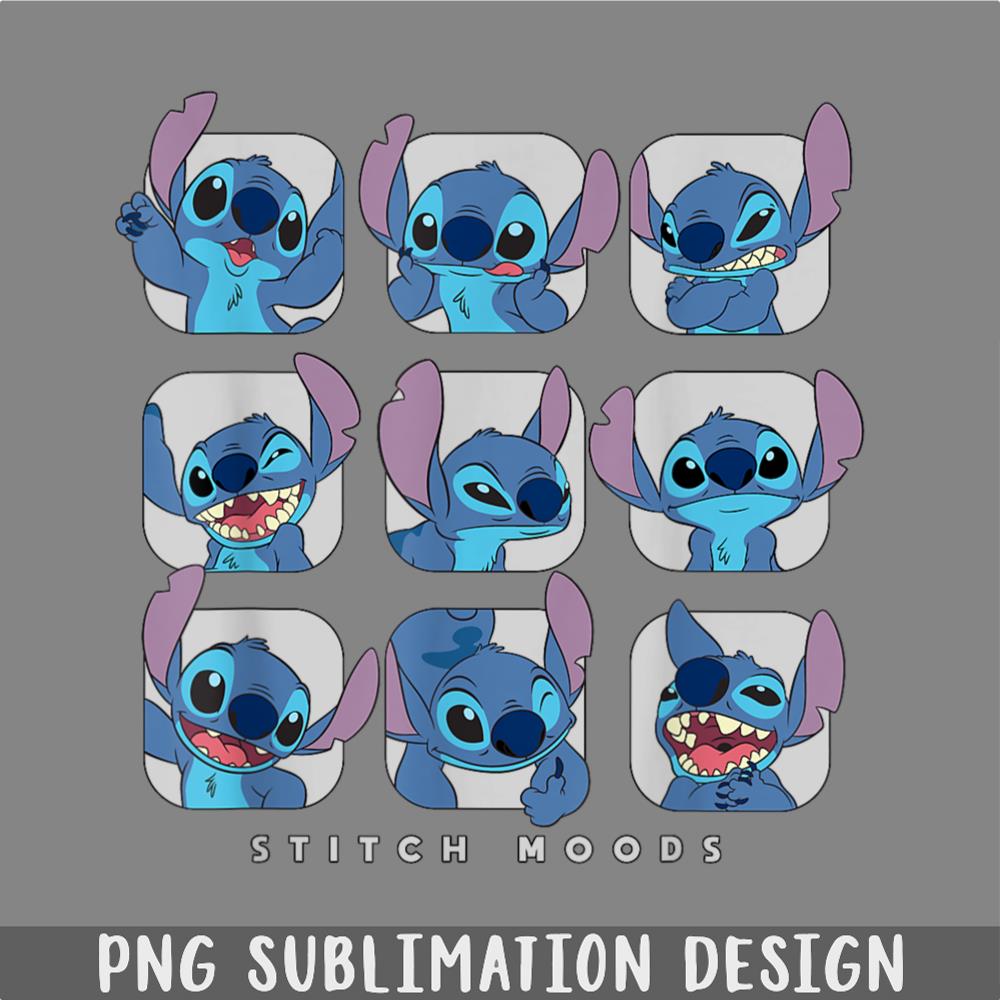 Disney Lilo and Stitch Moods 296 PNG Download, Instant Downl - Inspire ...