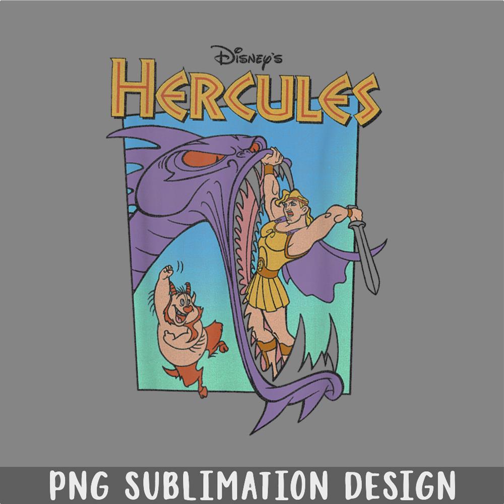 Disney Hercules Hydra Battle Retro Classic Movie Poster 326 - Inspire ...