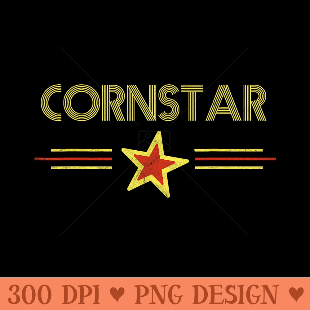 Corn Star - Retro 80s Cornhole Team Funny Vintage Graphic - | Inspire ...
