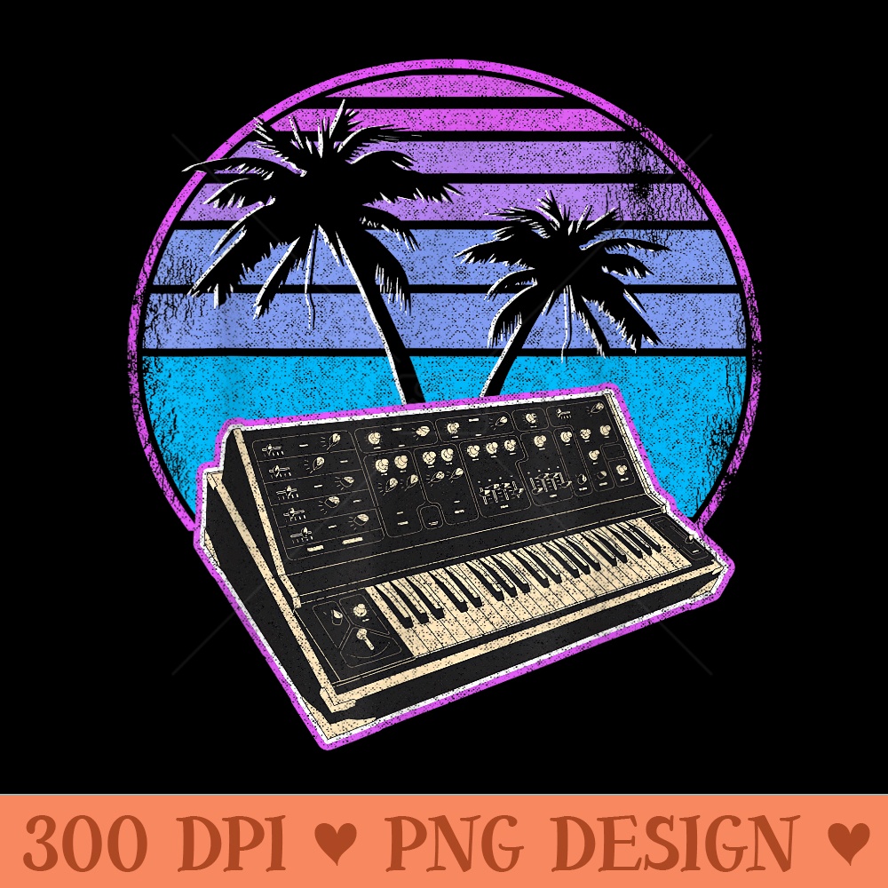 Synthwave Vintage Retrowave Pastel Goth Analog Synthesizer - | Inspire Uplift