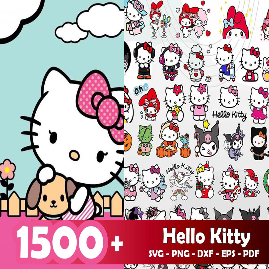 Hello Kitty SvG Bundle | Inspire Uplift