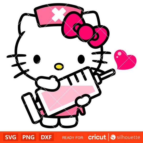 Hello Kitty Nurse Svg, Medical Svg, Sanrio Svg, Kawaii Svg, | Inspire ...