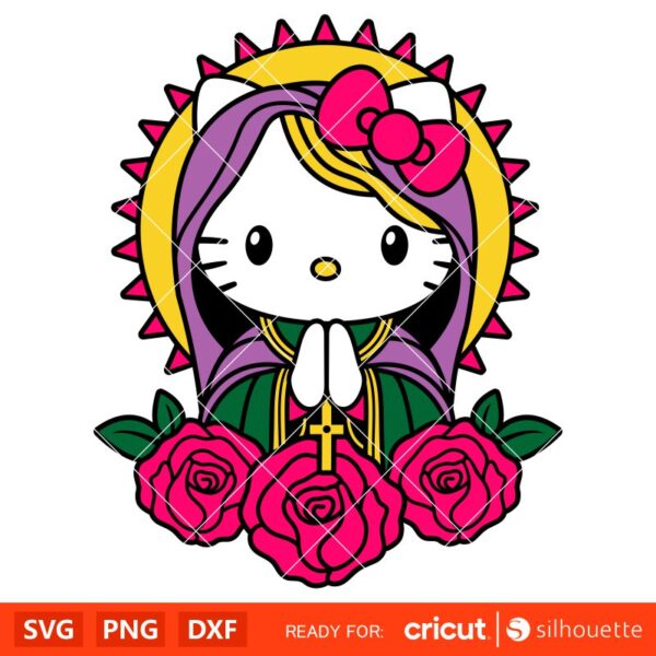 Hello Kitty Virgin Mary Svg, Happy Easter Svg, Sanrio Svg, K - Inspire ...