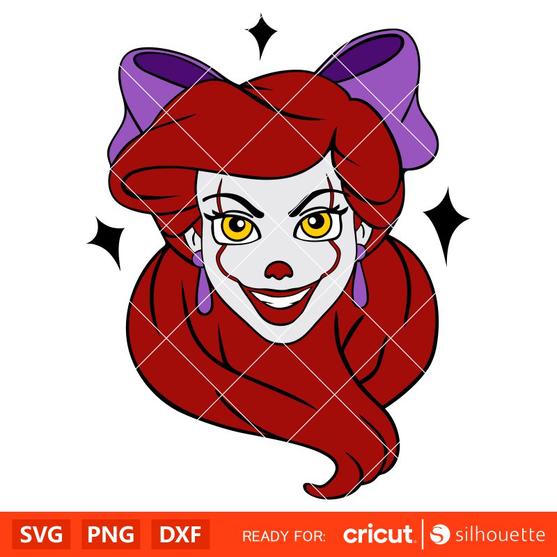 Halloween Ariel Pennywise Svg, Trick or Treat Svg, Halloween | Inspire ...