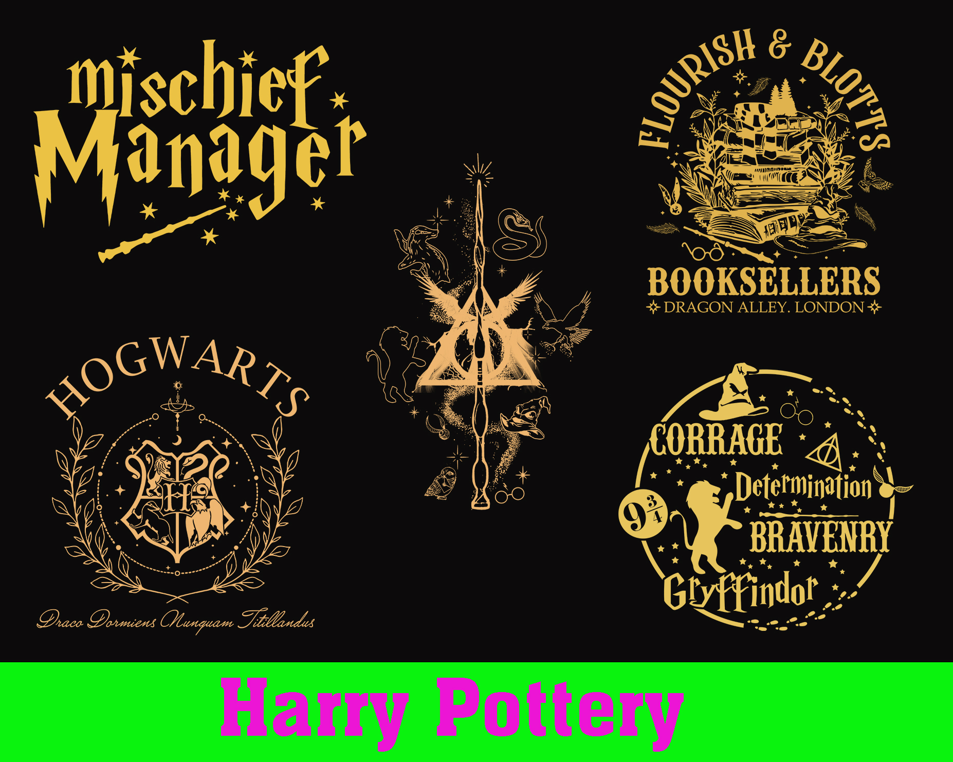 Classic Wizard House Png Bundle, Magic Wizard Png, School Mo | Inspire ...