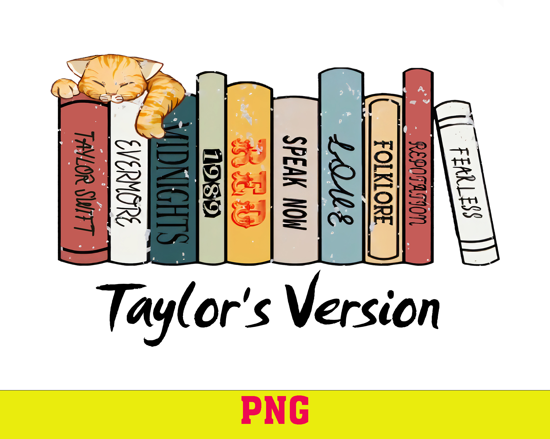 Taylor Swiftie Books Png, Taylor Swiftie Merch, Swiftie Eras | Inspire ...