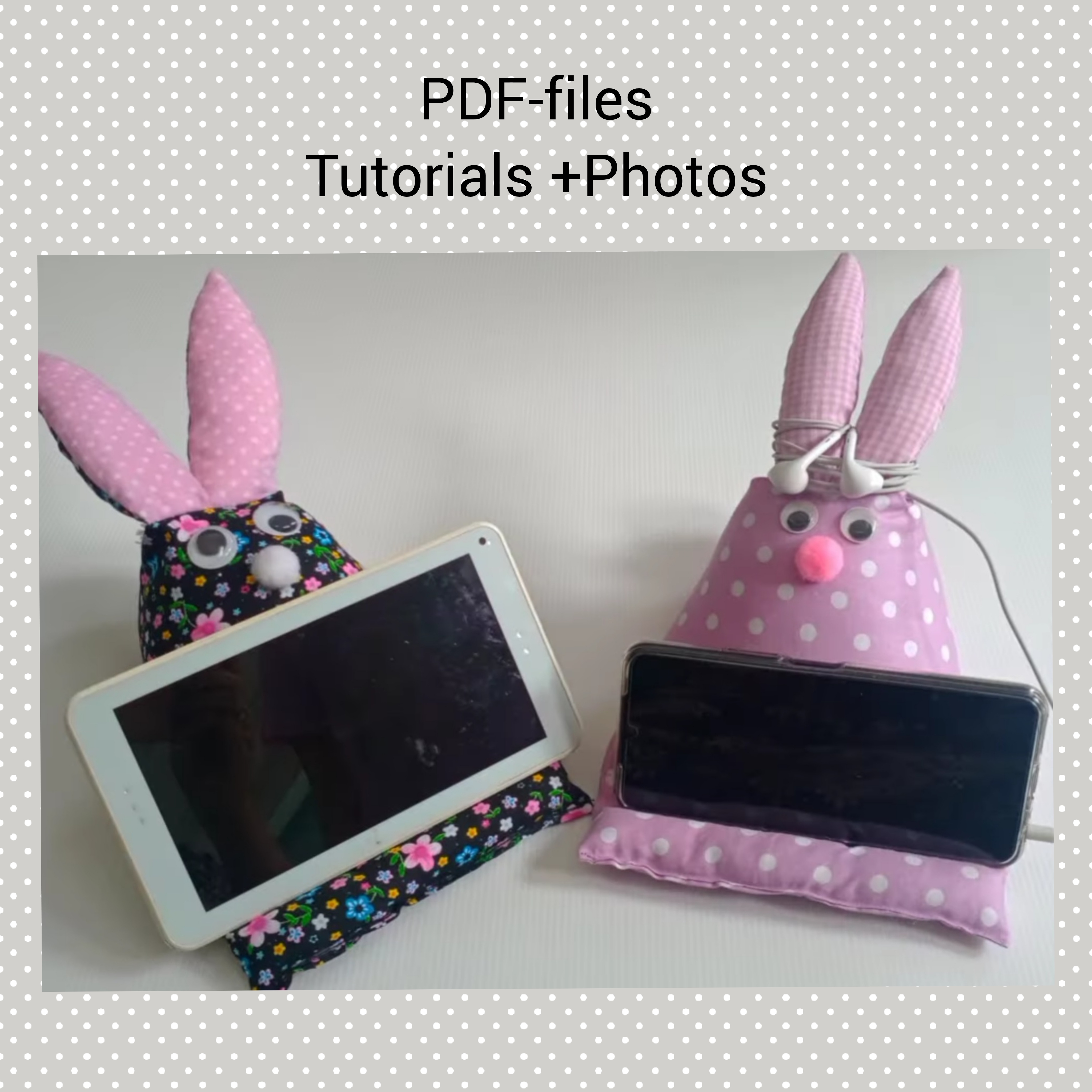 Diy phone stand pdf, how to make tablet stand, stuffed soft | Inspire ...