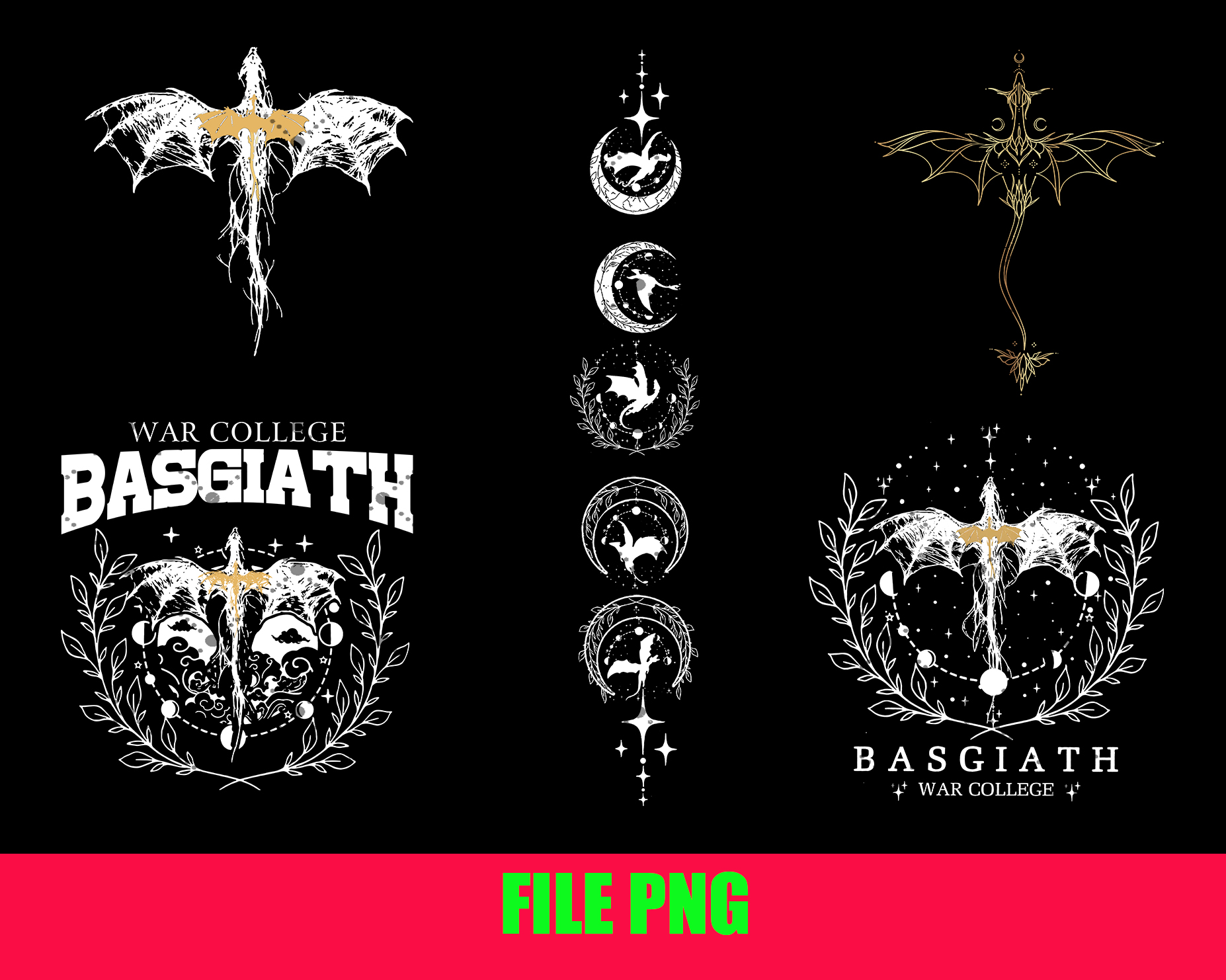 Fourth Wing Bundle Png, Basgiath War College Png, Dragon Rid - Inspire ...