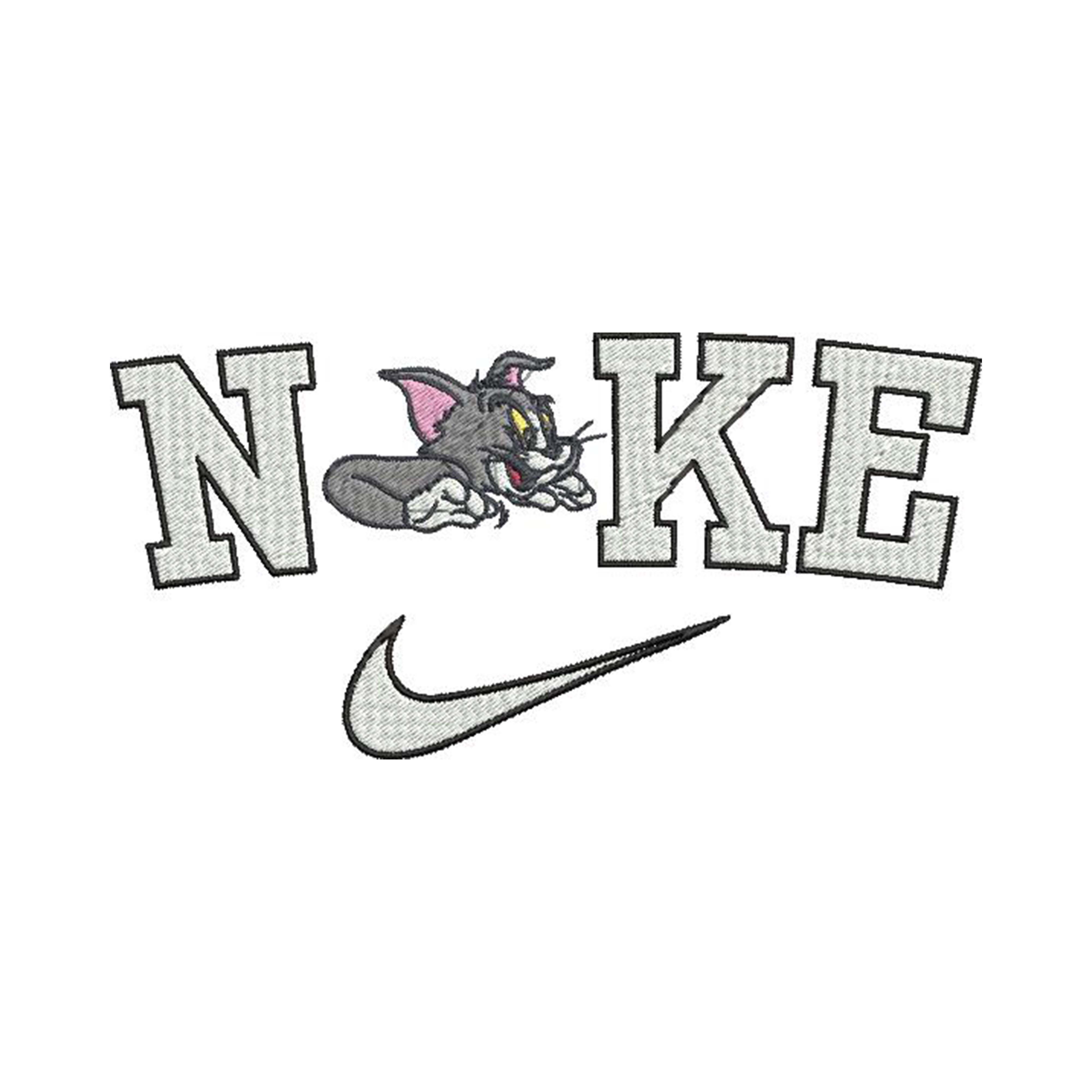 Nike Tom Embroidery Design File Tom and Jerry Anime Embroide | Inspire ...