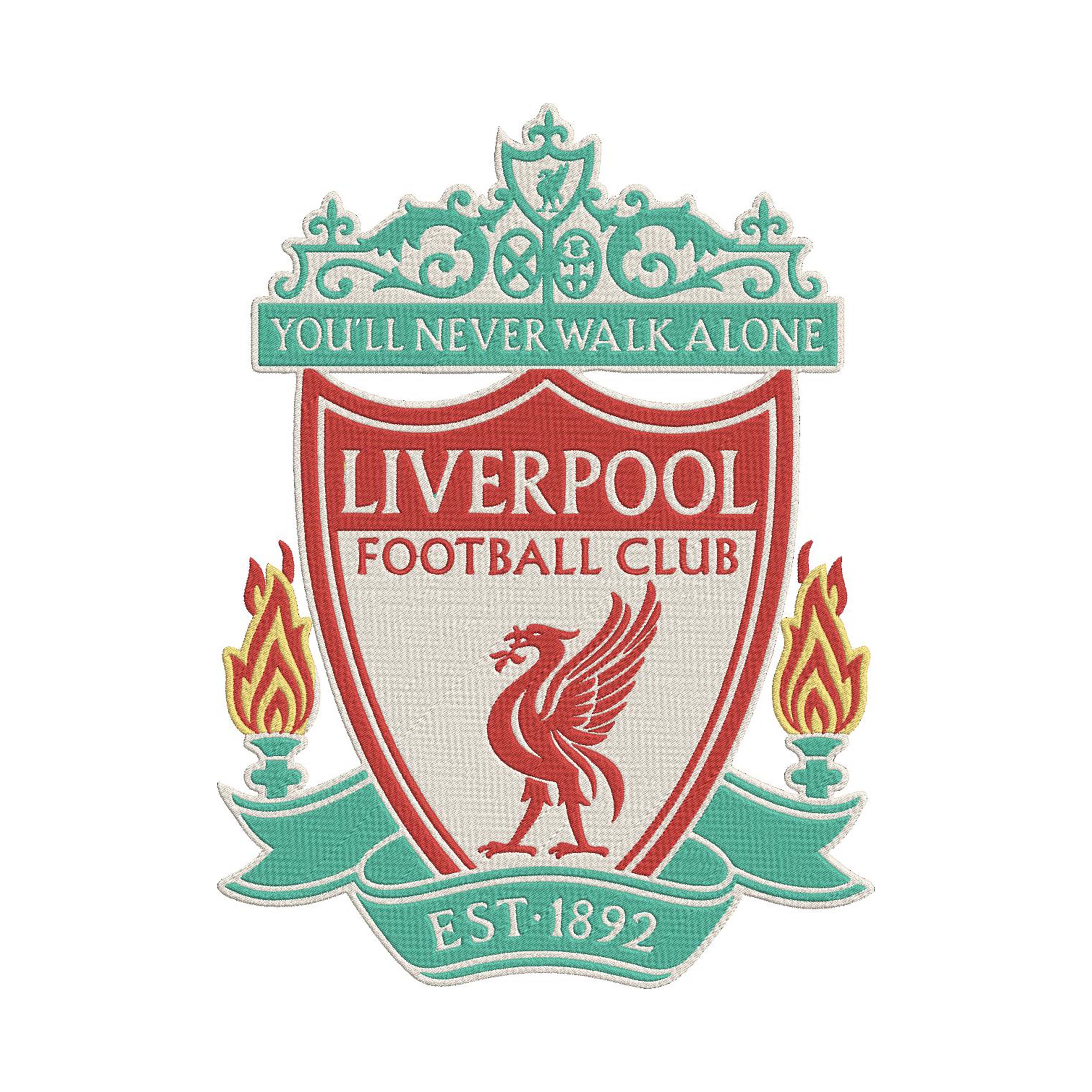 Liverpool FC Embroidery Designs, UEFA Champions League Machi | Inspire ...